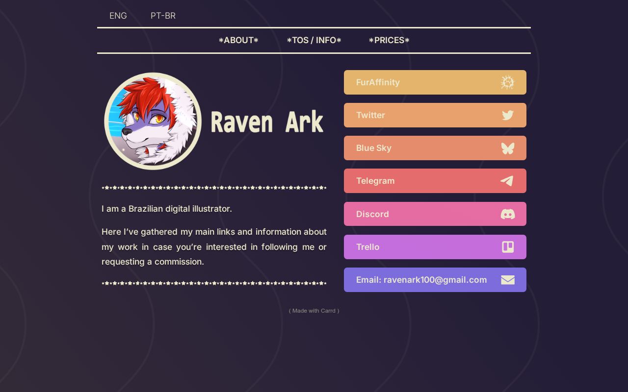 Raven Ark Carrd ENG